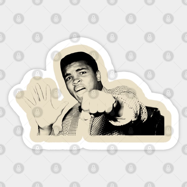 Muhammad Ali // Vintage Style Design - Muhammad Ali - Sticker | TeePublic
