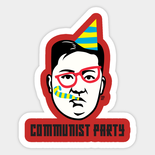 COMMUNIST PARTY - Political - Sticker | TeePublic