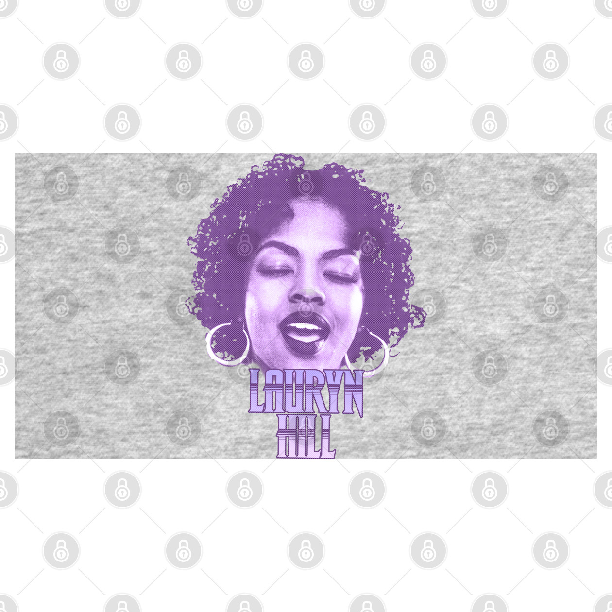 Retro Lauryn Hill Purple Halftone - Lauryn Hill - Crewneck Sweatshirt ...