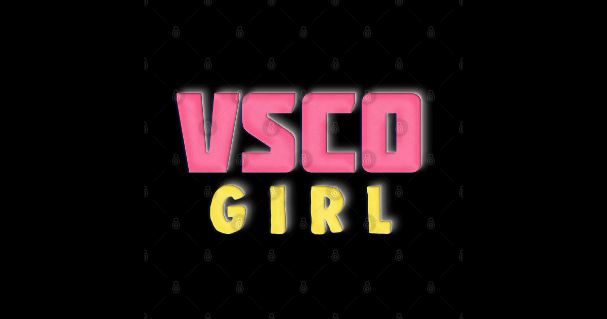 VSCO GIRL / Paper Cutout Style Design - Vsco Girl - Sticker | TeePublic