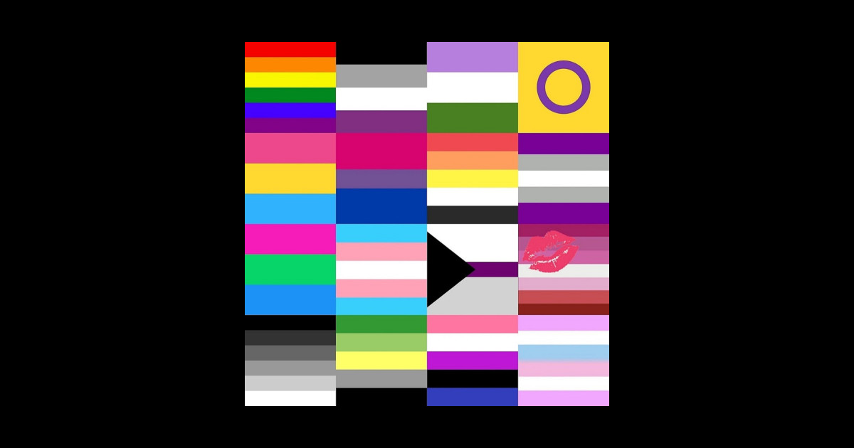 LGBT+ Prid Flags - Lgbt - Sticker | TeePublic