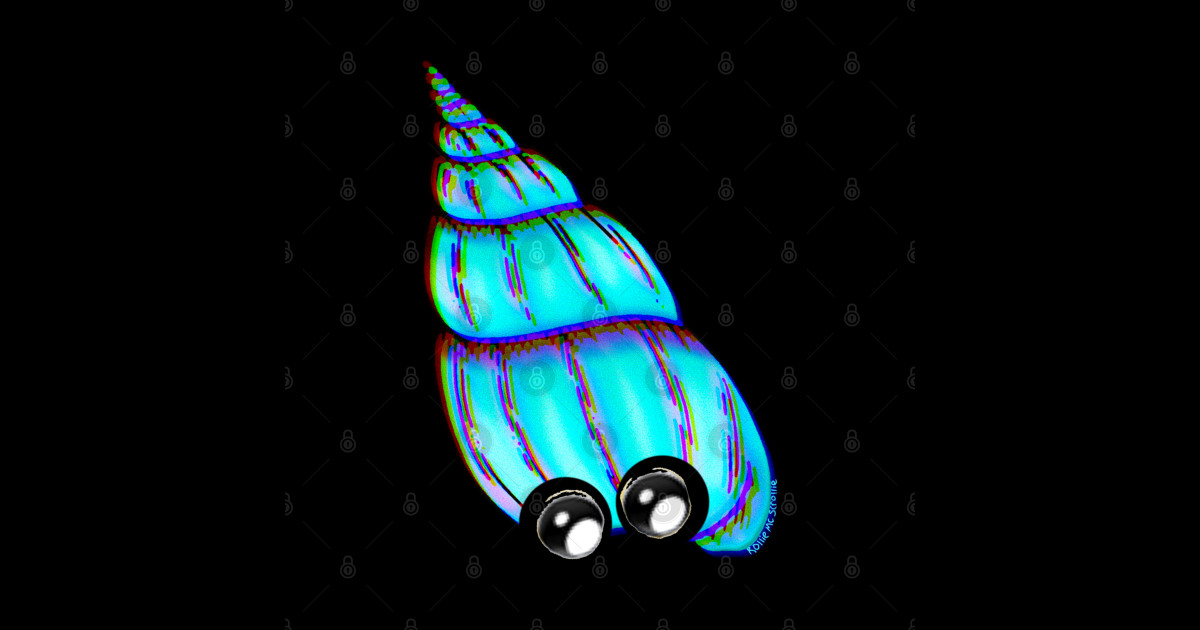 Cute Little Sea Shell - Seashell - Sticker | TeePublic