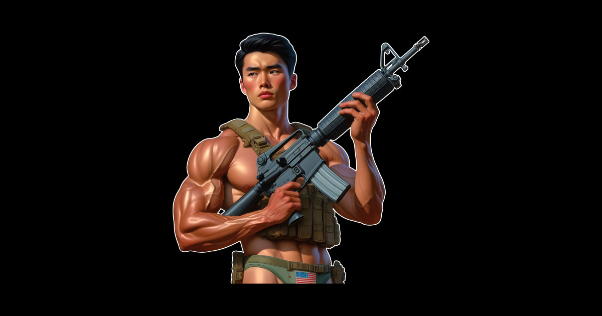 Pin-Up Guy - Tactical - Sticker | TeePublic