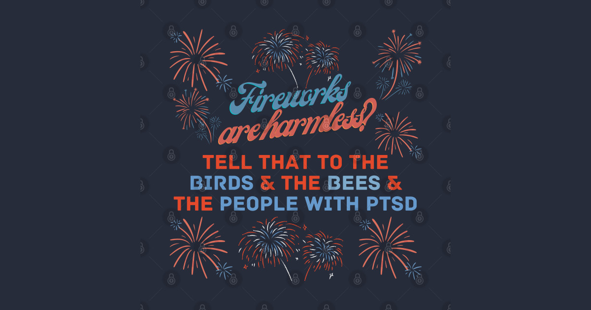 Fireworks are harmless? - Fireworks - T-Shirt | TeePublic
