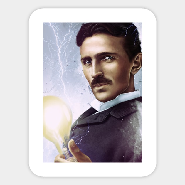 Nikola Tesla - Nikola Tesla - Sticker | TeePublic