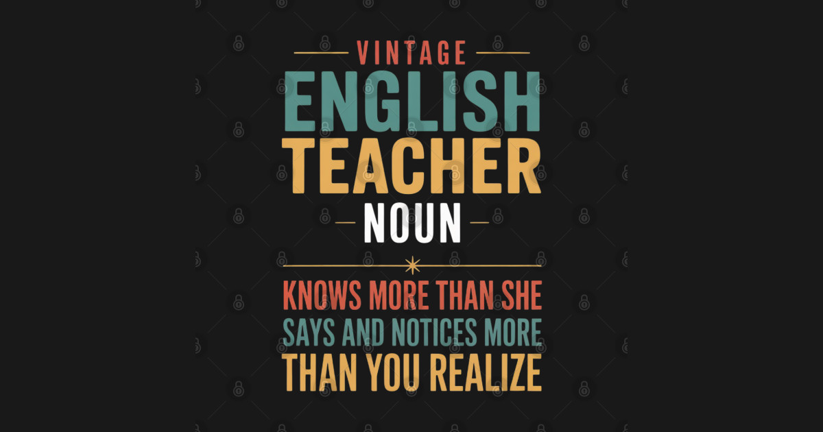 ENGLISH TEACHER - Definition - English Teacher Definition - T-Shirt ...