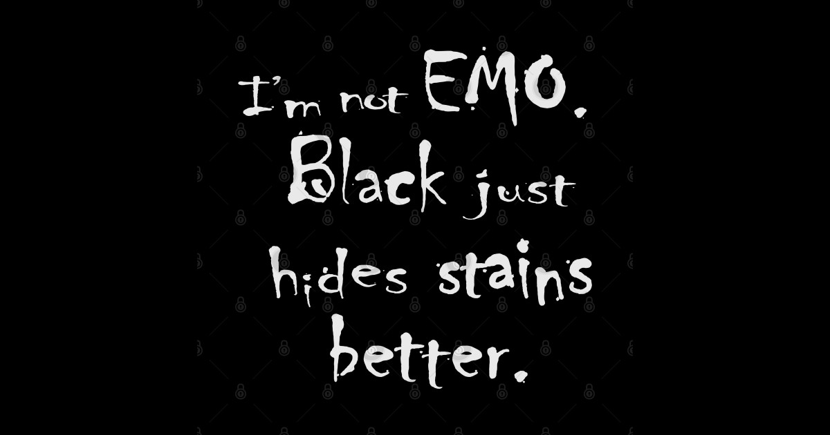 I'm Not Emo.... - Lazy - Sticker | TeePublic