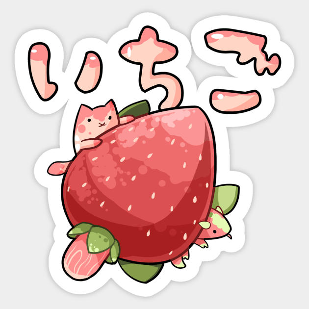 Kawaii Ichigo - Ichigo - Sticker | TeePublic