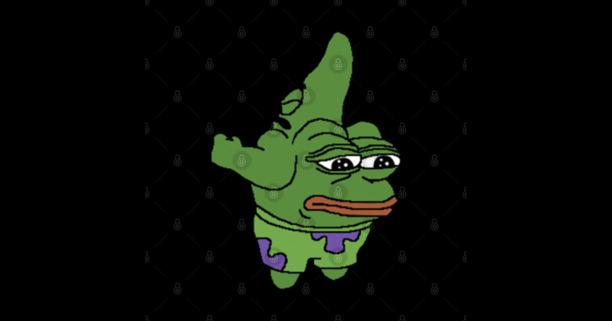 Pat Back Pepe Frog - Meme - Sticker | TeePublic