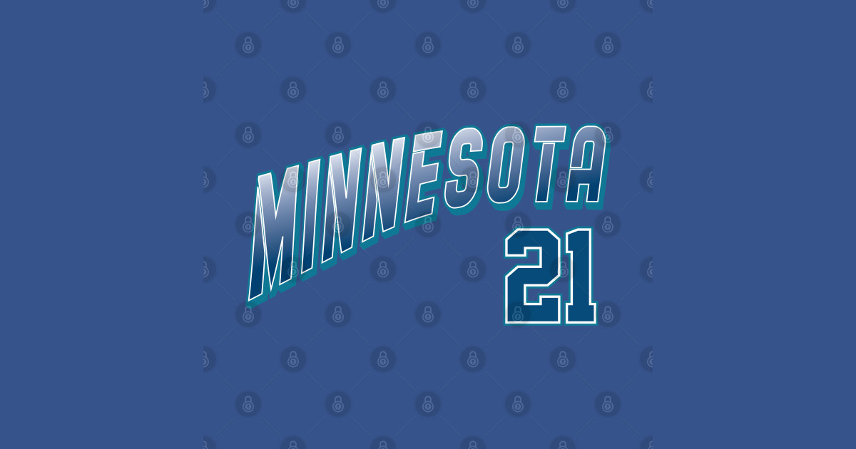Retro Minnesota Number 21 - Minnesota Timberwolves - T-Shirt | TeePublic