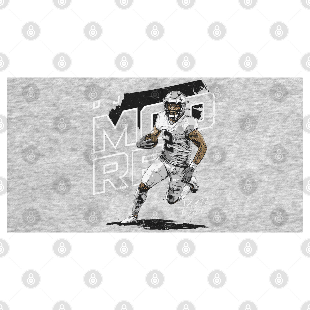 D.J. Moore Carolina Player Map - Dj Moore - T-Shirt | TeePublic