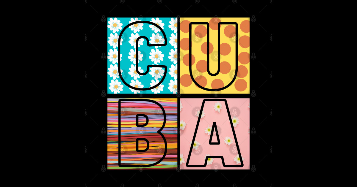Cuban Colors - Cuba - Sticker | TeePublic