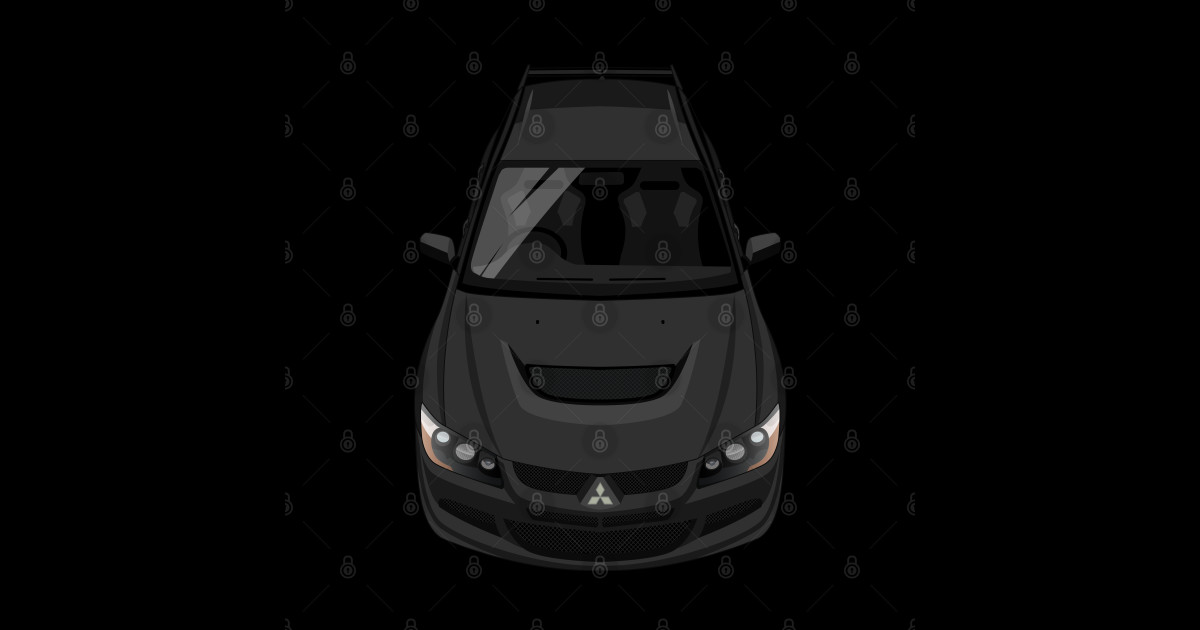 Lancer Evolution VIII Evo 8 2003-2005 - Black - Evo 8 2003 - Sticker ...