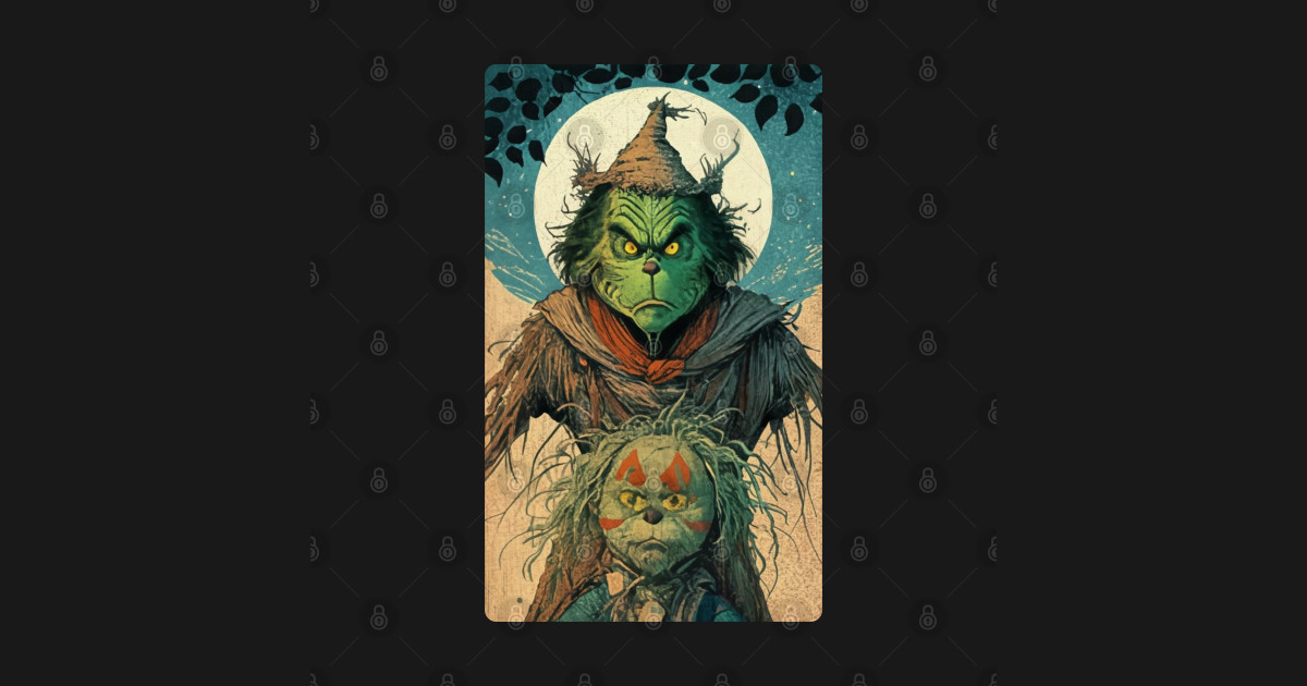 The grinch scarecrow black christmas - Grinch - T-Shirt | TeePublic
