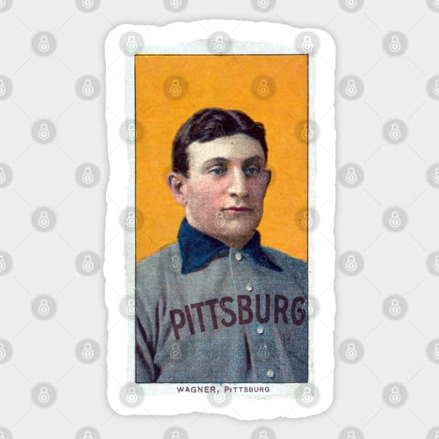 T206 Honus Wagner Card - Honus Wagner - Sticker | TeePublic