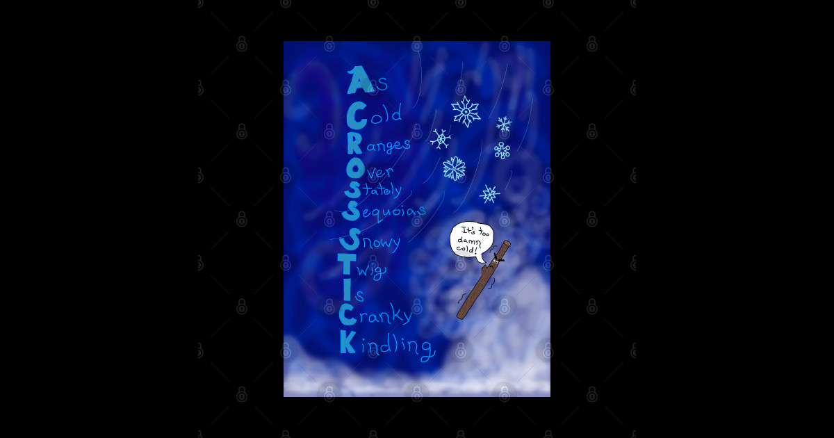 A Cross Stick - Acrostic - Sticker | TeePublic