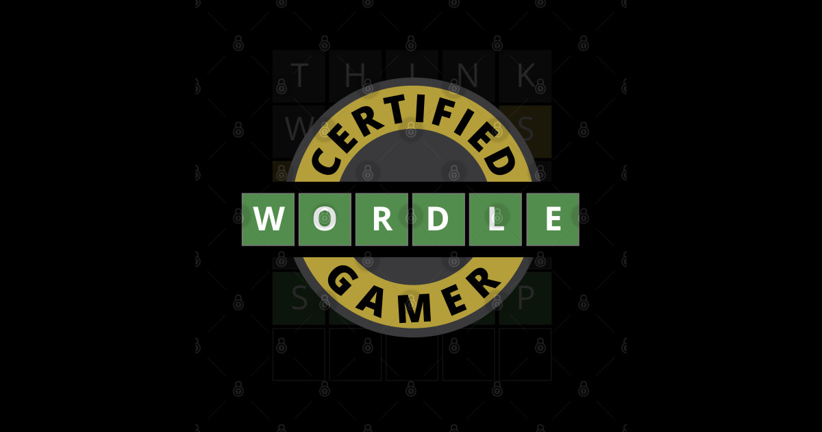 Certified Wordle Gamer - Wordle - Wordle - Sticker | TeePublic