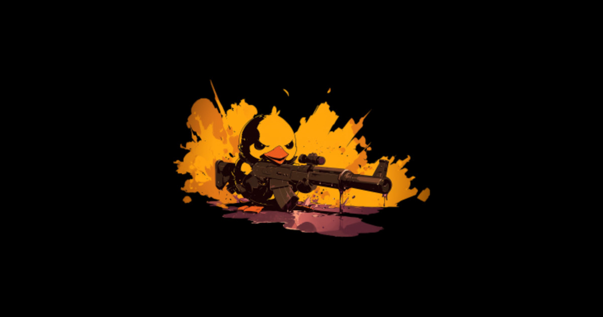 killer duck - Duck - Sticker | TeePublic