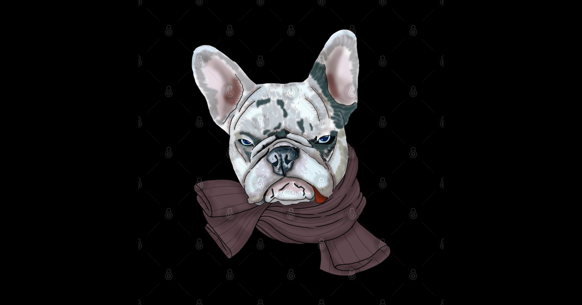 Angry Grey Frenchie - French Bulldog - Sticker | TeePublic