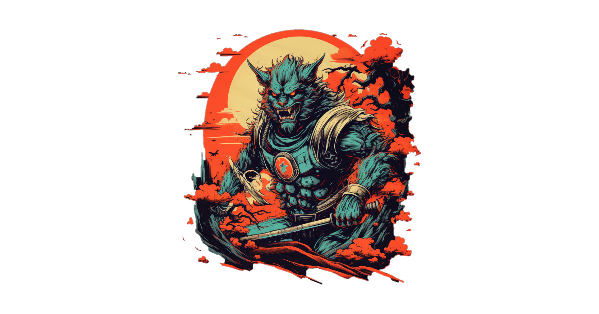 Werewolf Samurai - Samurai - T-Shirt | TeePublic