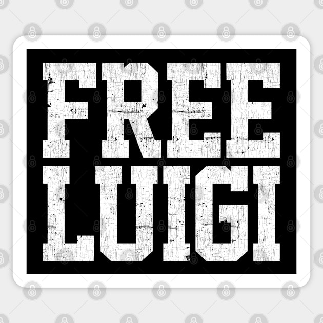 Free Luigi - Luigi Mangione - Sticker | TeePublic