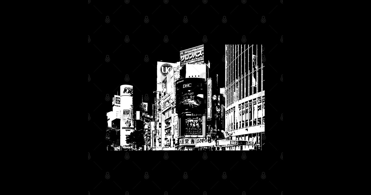 Shibuya 渋谷区 - Tokyo Manga Panel - Shibuya - Posters and Art Prints ...