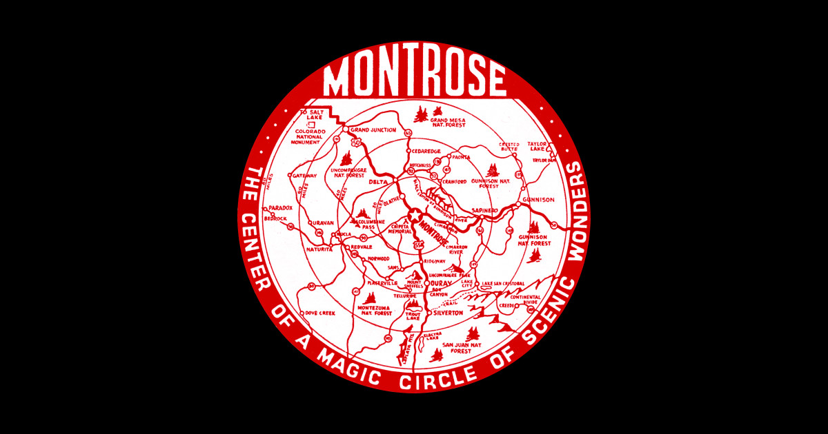 1940's Montrose Colorado - Montrose Colorado - Sticker | TeePublic