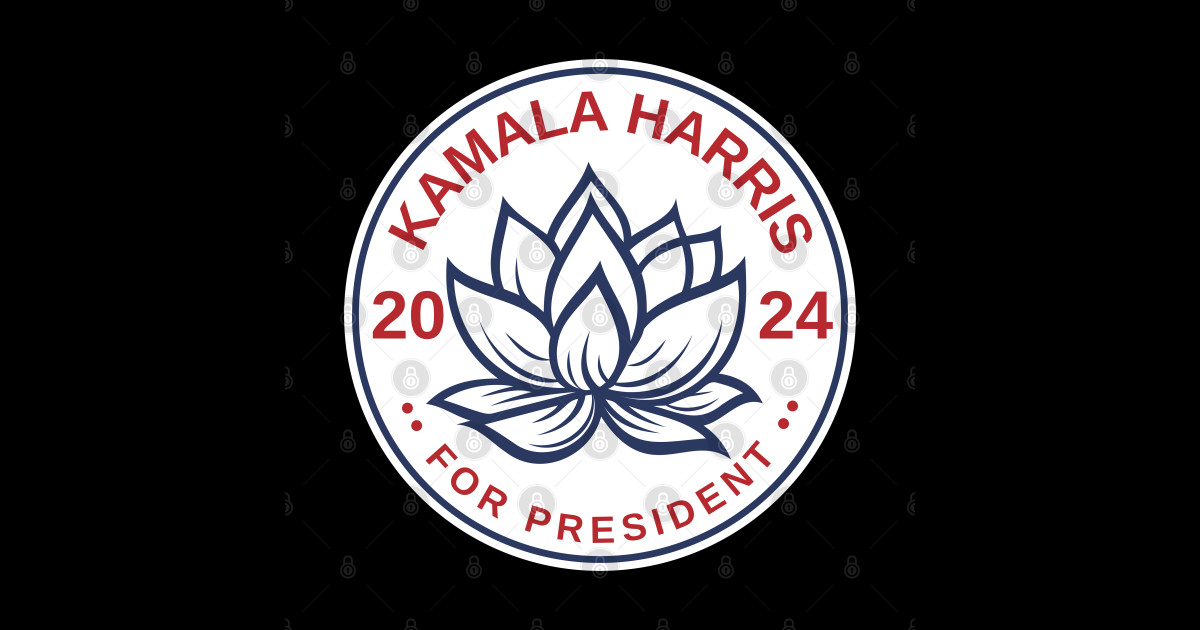 Lotus Flower Kamala Harris for President 2024 - Kamala Harris 2024 ...