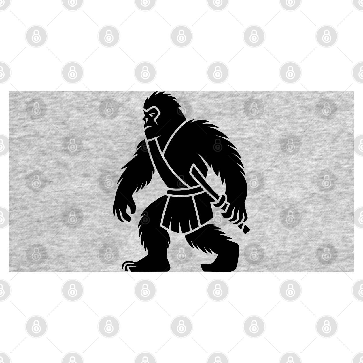 Bigfoot Samurai Silhouette - Bigfoot Samurai - T-Shirt | TeePublic