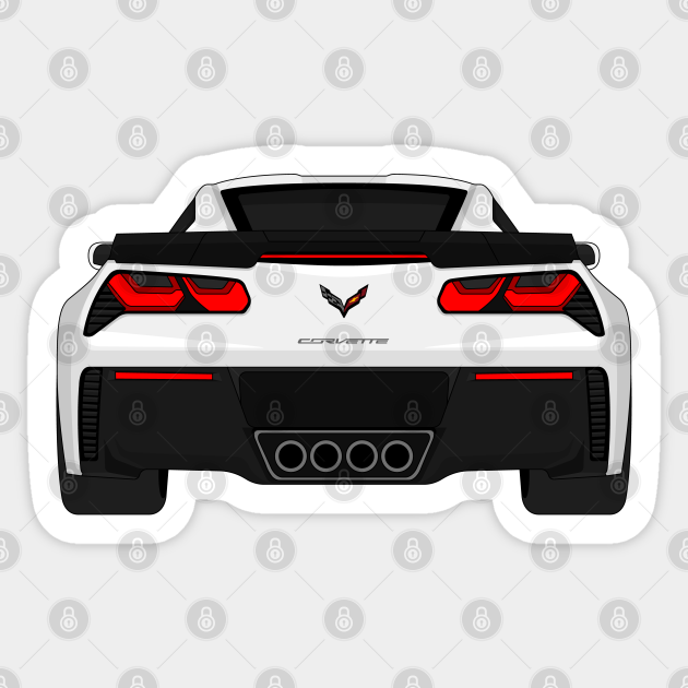 Z06 WHITE - Corvette Z06 - Sticker | TeePublic