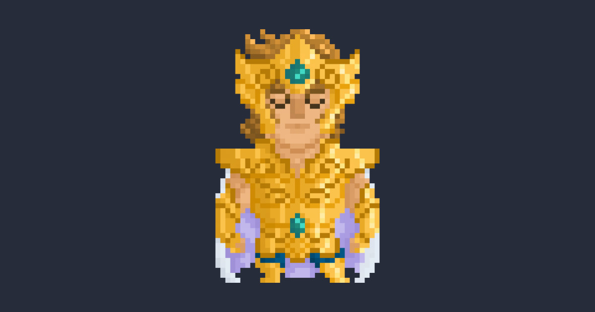Pixel 8-bit Saint Seiya Leo - Saint Seiya - T-Shirt | TeePublic