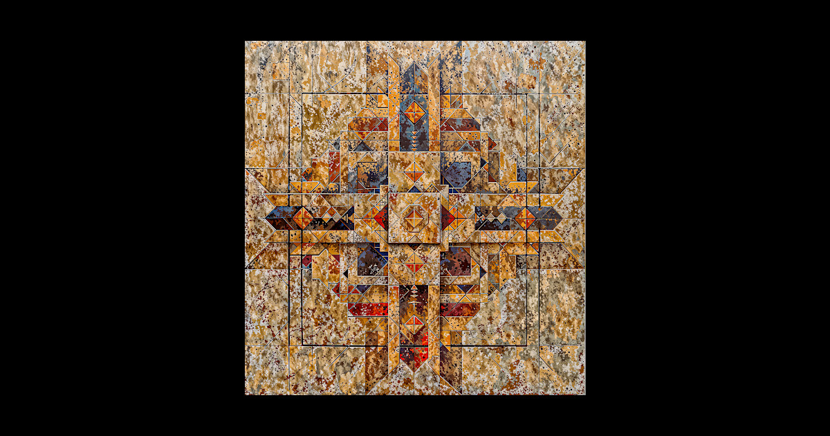 Interlocking Abstract Geometric Figures Dimensions - Geometric Symmetry ...