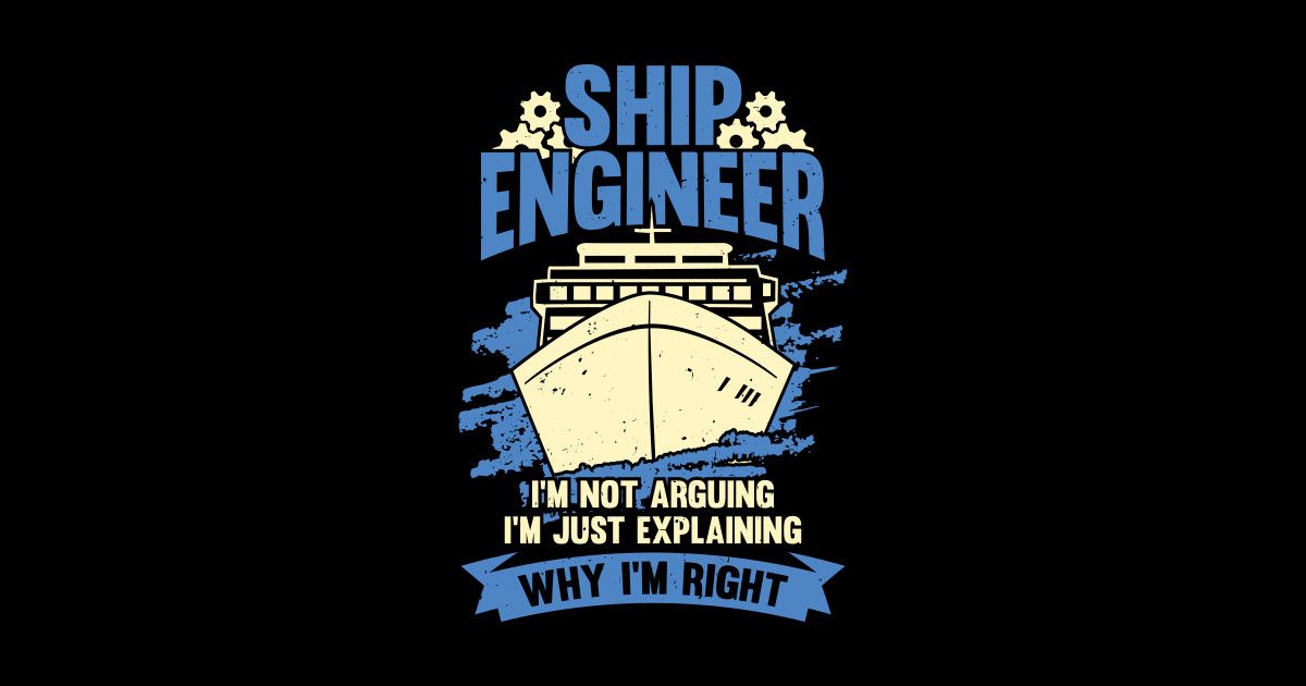 Funny Marine Engineering Ship Engineer Gift - Ship Engineer - Sticker ...