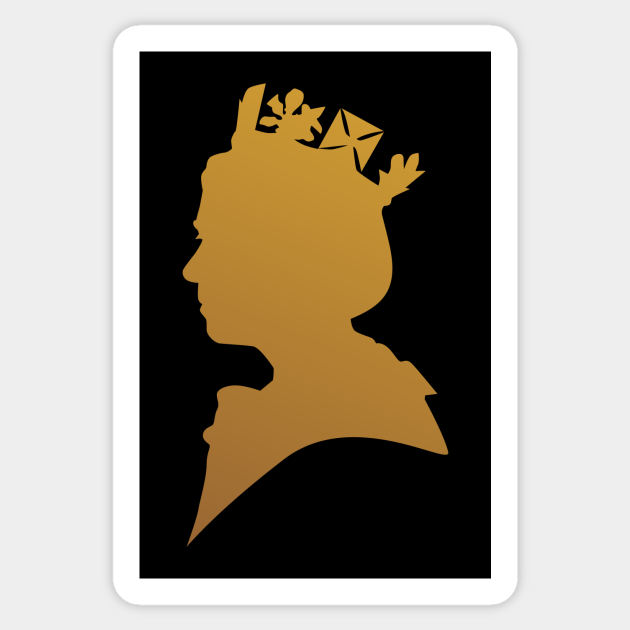 QUEEN ELIZABETH SILHOUETTE - Queen Elizabeth - Sticker | TeePublic