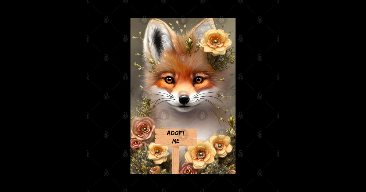 Cute Adopt Me Fox - Fox - Sticker | TeePublic