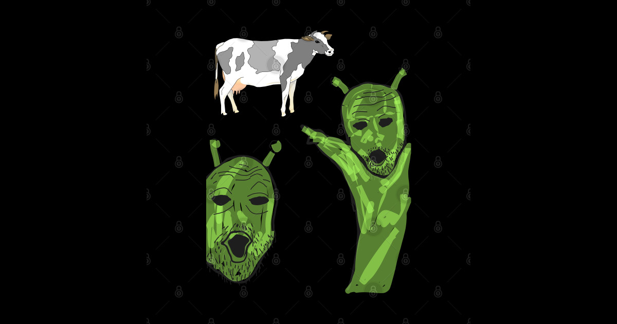 Alien soyjak - Aliens Wow - Sticker | TeePublic