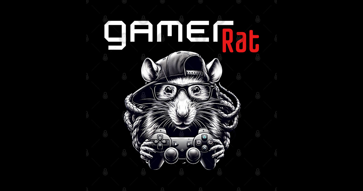 Gamer rat boy - Gamer - Sticker | TeePublic