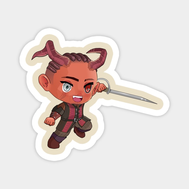 Wyll Baldur's Gate 3 Chibi Sticker, T-Shirt and more - Wyll Baldurs ...