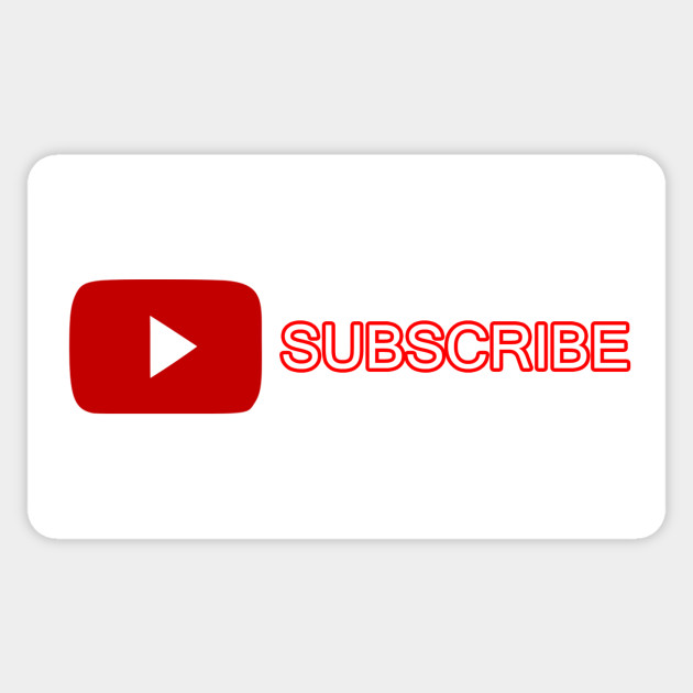 Subscribe - Youtube - Sticker | TeePublic