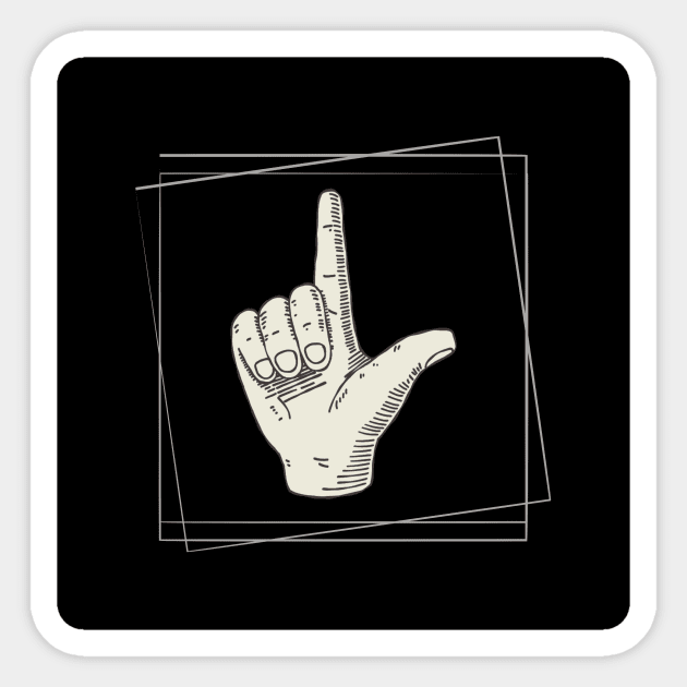 Hand signs - Hand Sign - Sticker | TeePublic