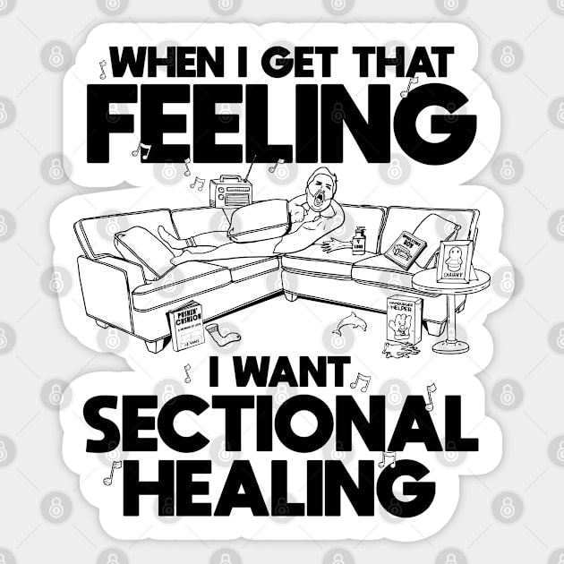 SECTIONAL HEALING - JD Vance Couch - Jd Vance Couch - Sticker | TeePublic