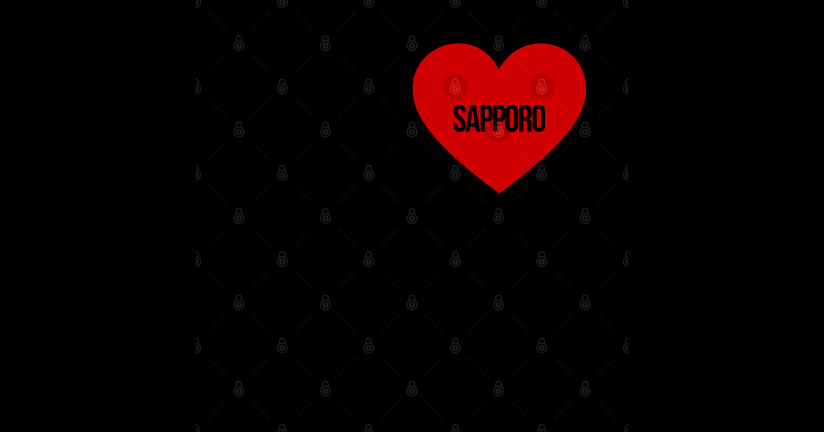 I Love Sapporo Kanji - Sapporo - Sticker | TeePublic
