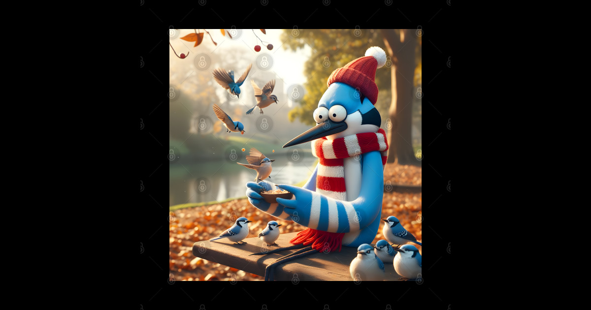 Festive Park Adventures Unveiled: Regular Show Christmas Art for Iconic ...