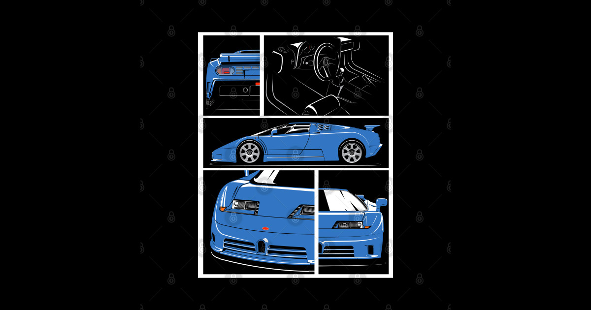 Underrated - Bugatti - Sticker | TeePublic