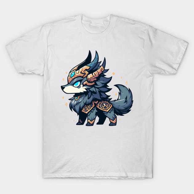 Kawaii Chibi Wolf Fenrir Norse Mythology - Fenrir - T-Shirt | TeePublic