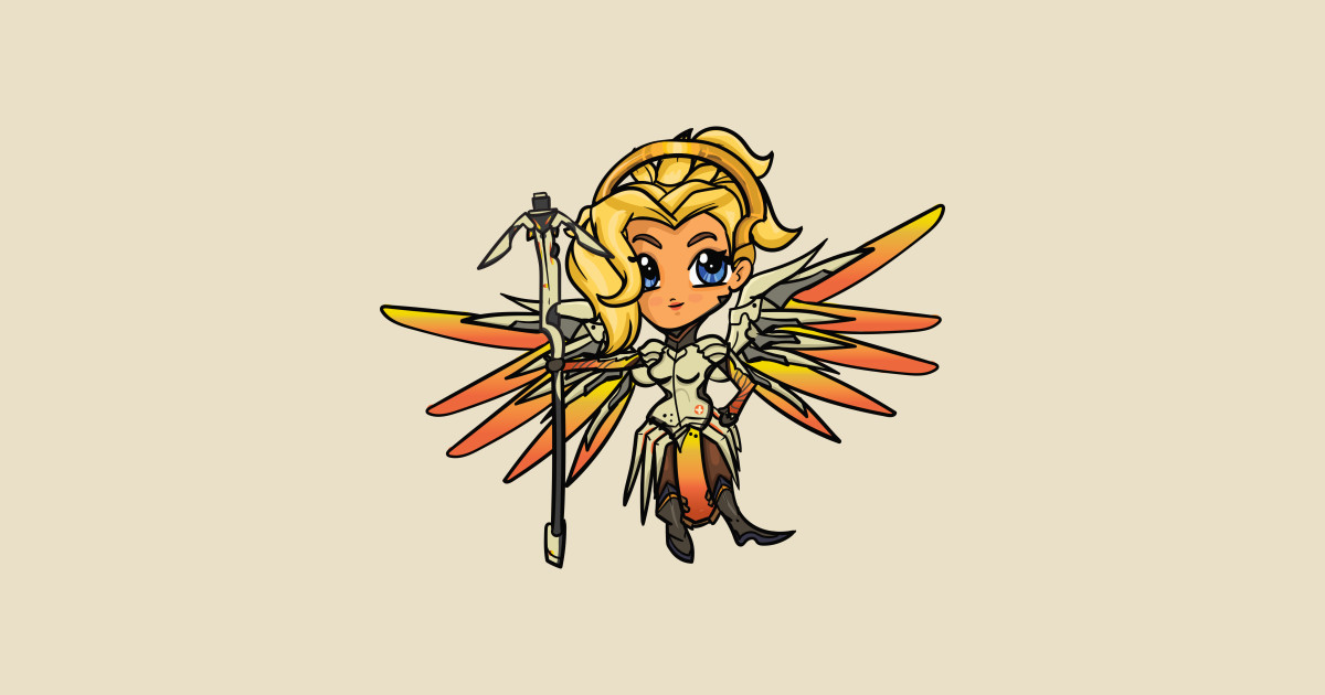 Mercy cute - Overwatch - T-Shirt | TeePublic