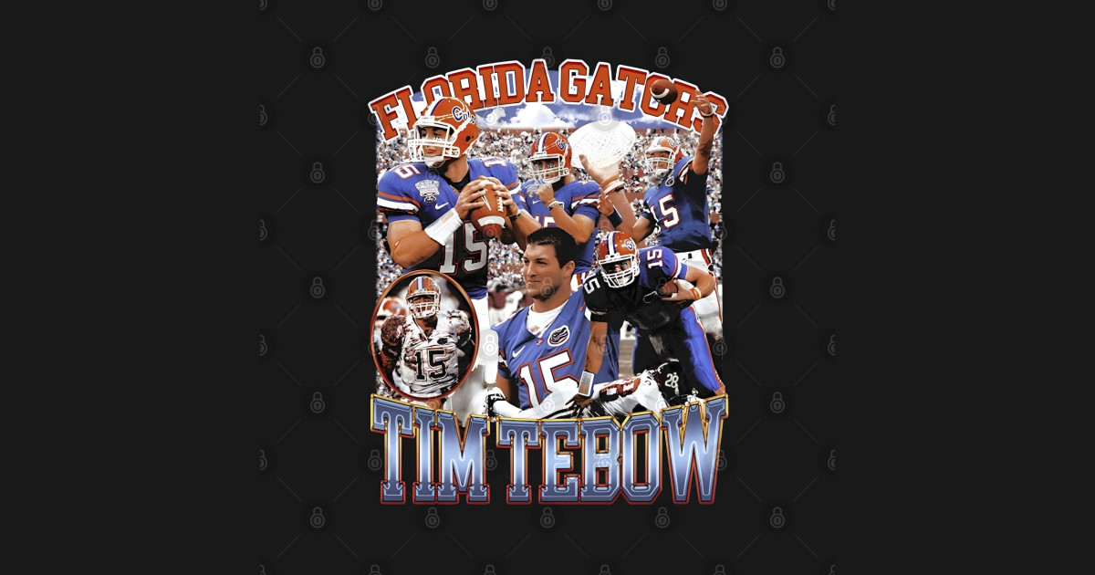 Tim Tebow Retro Collage - Tim Tebow - T-Shirt | TeePublic