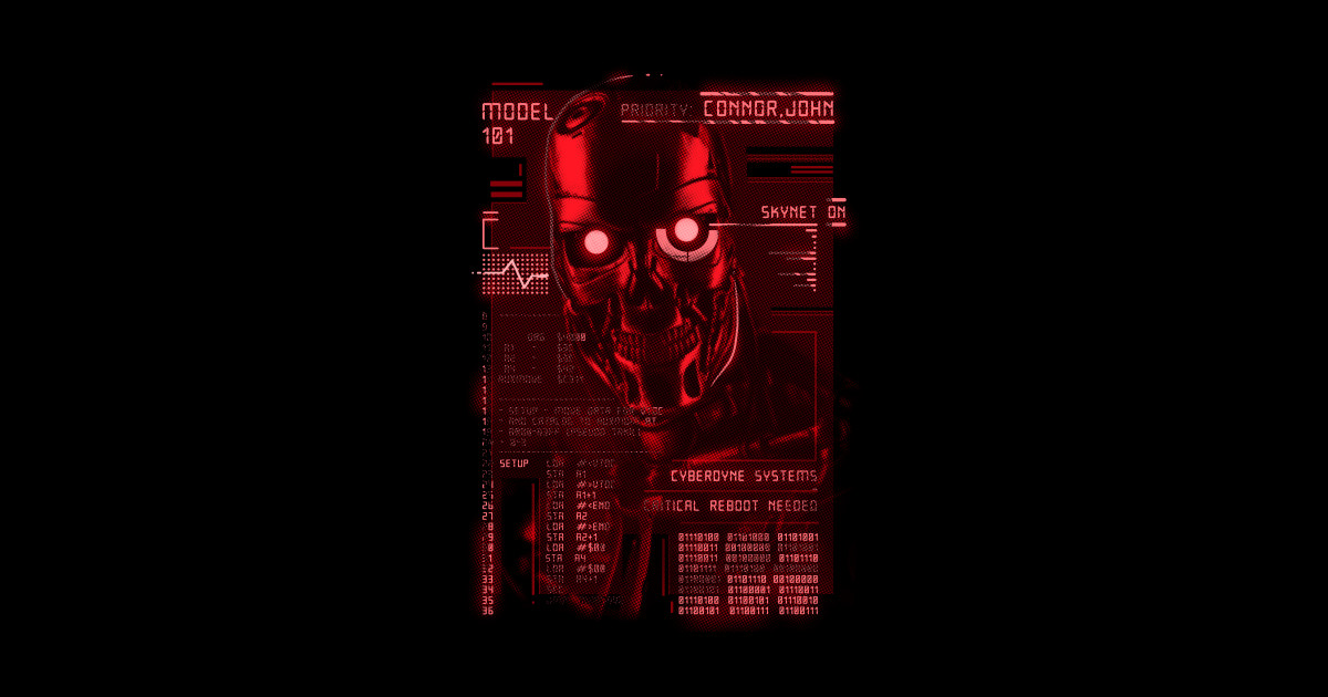 Terminator red - Terminator - Sticker | TeePublic