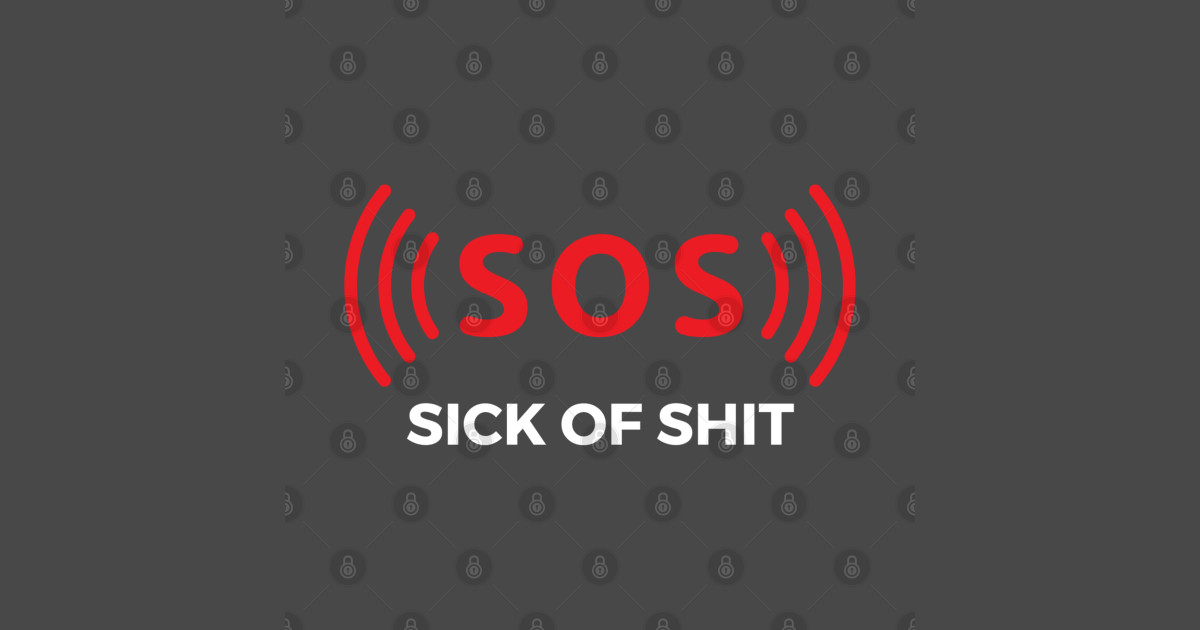 Funny Alarm SOS Distress Signal - Sos - T-Shirt | TeePublic
