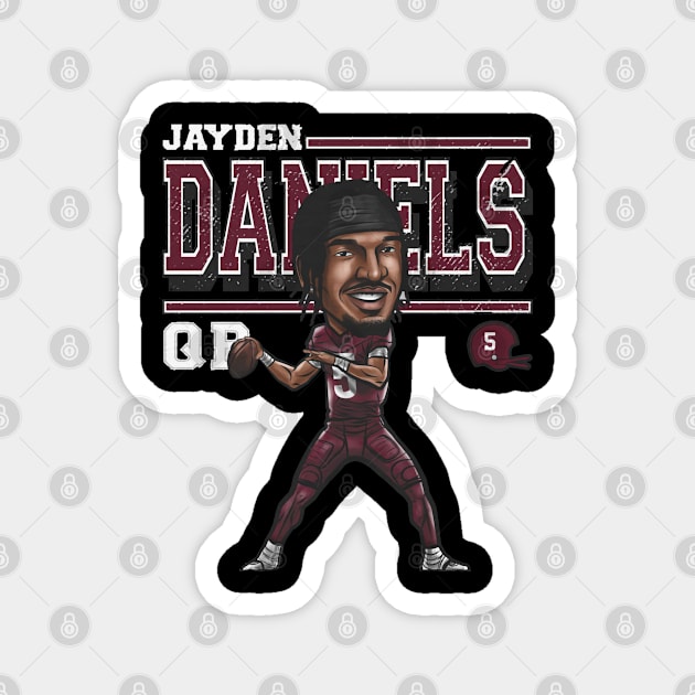 Jayden Daniels Washington Cartoon - Jayden Daniels - Magnet | TeePublic